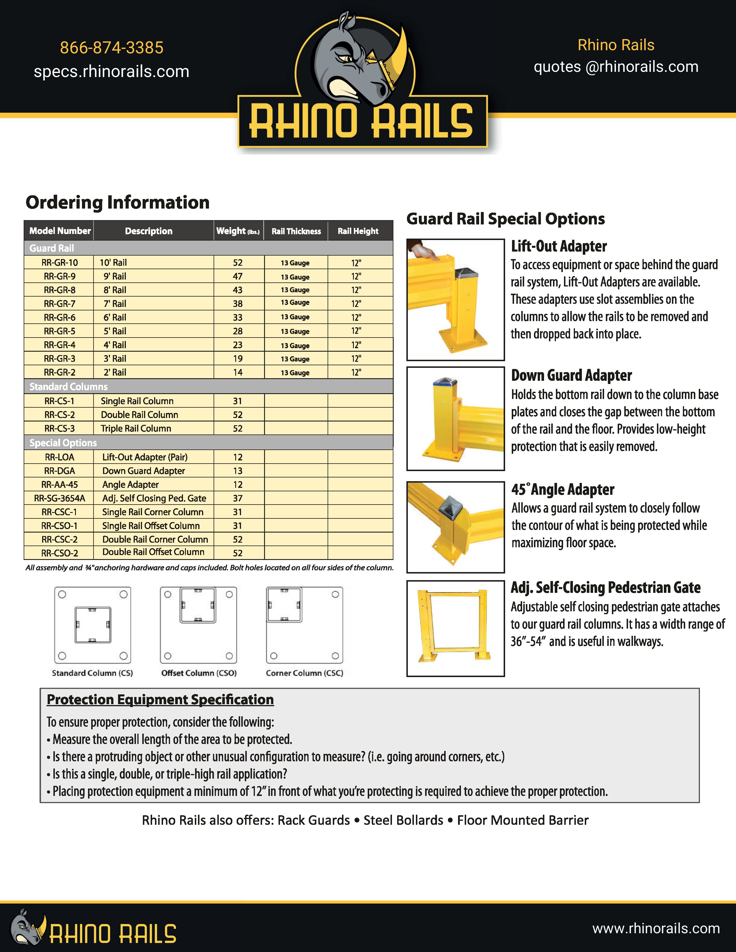 Rhino Rails Guardrail Specs & Installation Guide