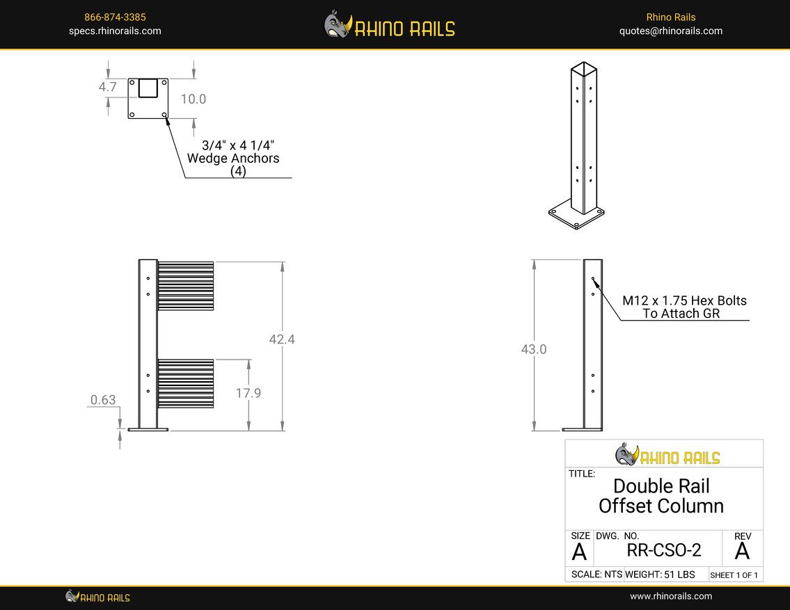RR-CSO-2 - Product Detail Drawing — Rhino Rails