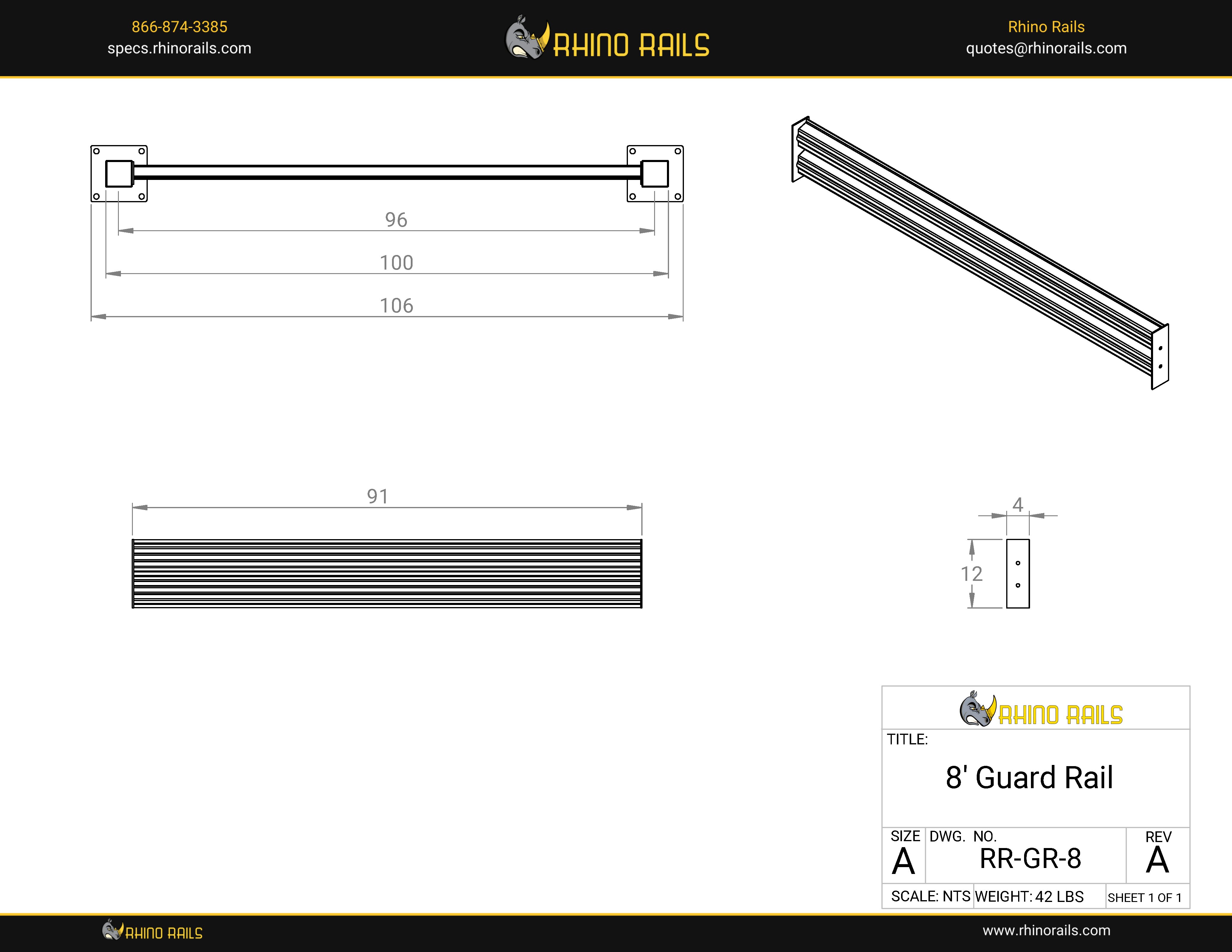 Install Your RR-GR-8 Rail with Our Free Specs & Guide