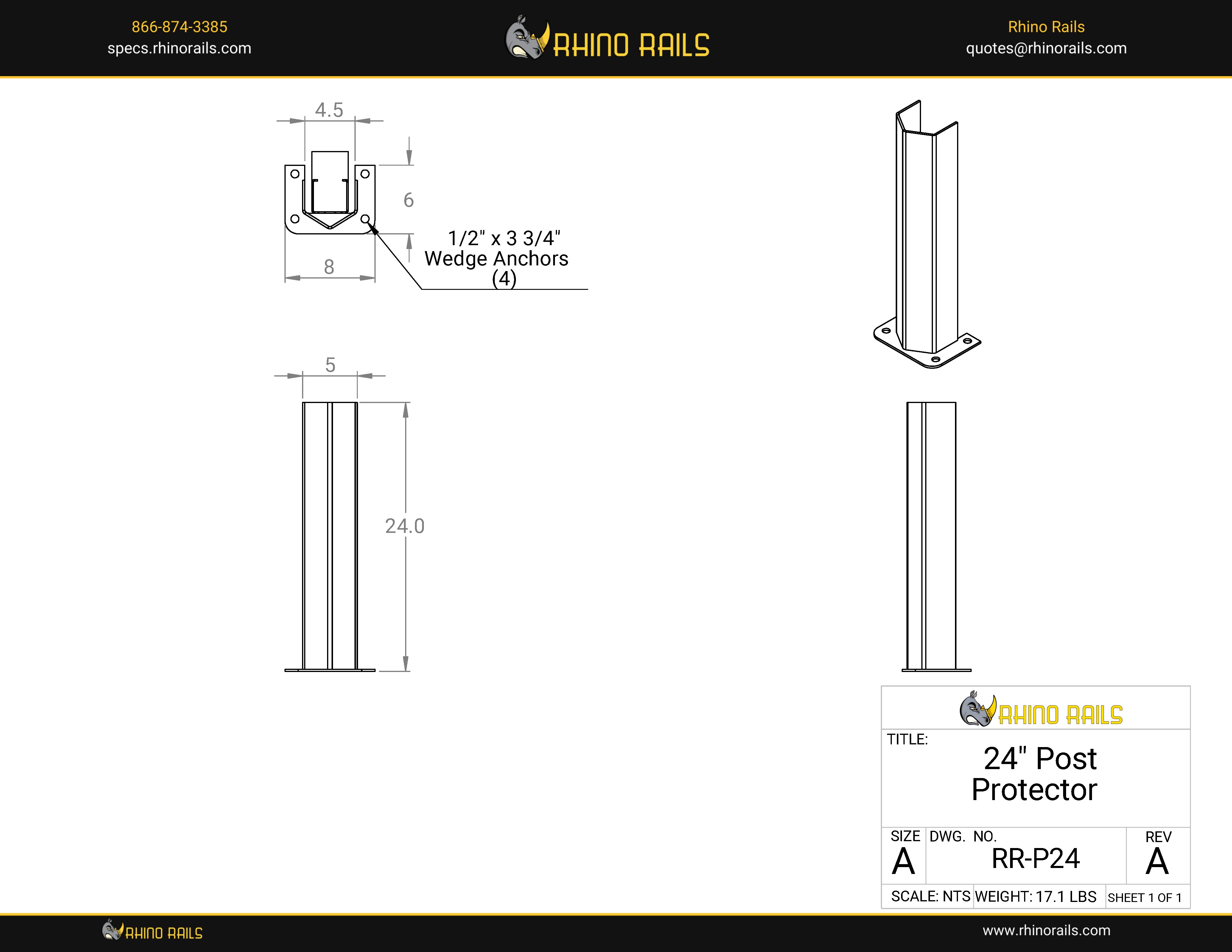 RR-P24 Installation & Specs Guide | Rhino Rails