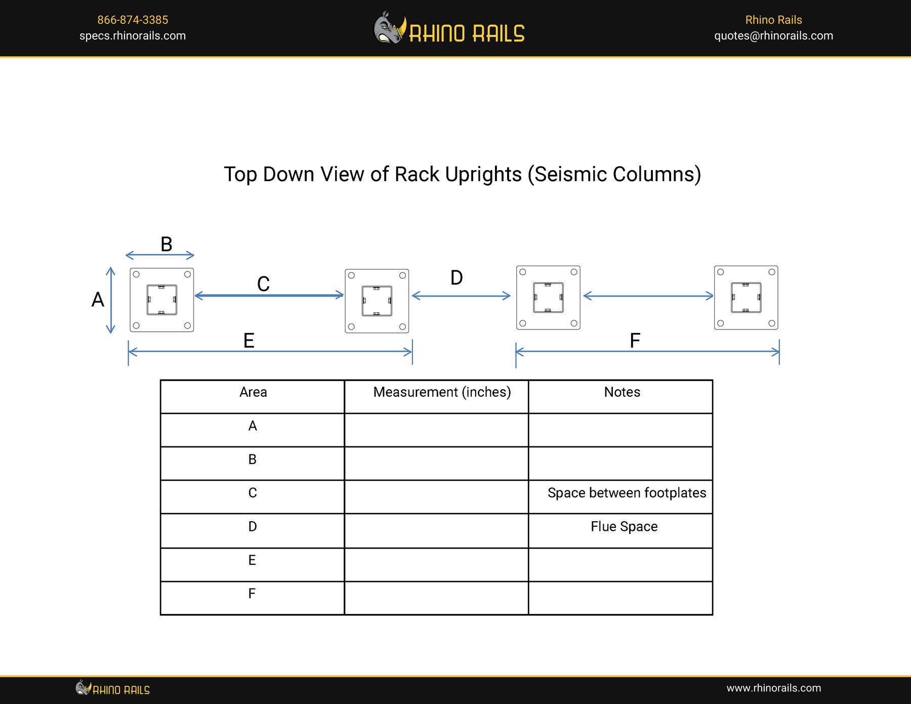 Rack Protectors - Worksheet For Seismic Columns — Rhino Rails