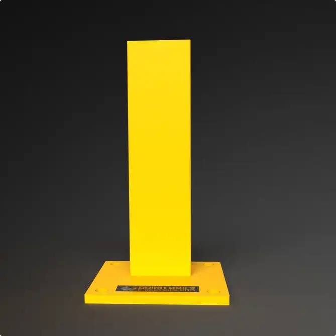 Guardrail Column 18.5in Offset Base | Rhino Rails