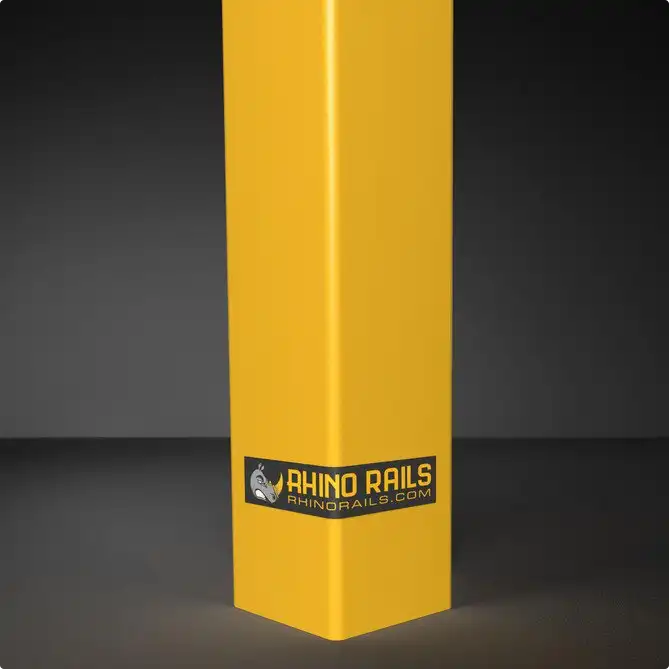 Durable Steel Bolt-On Post Protector | Rhino Rails