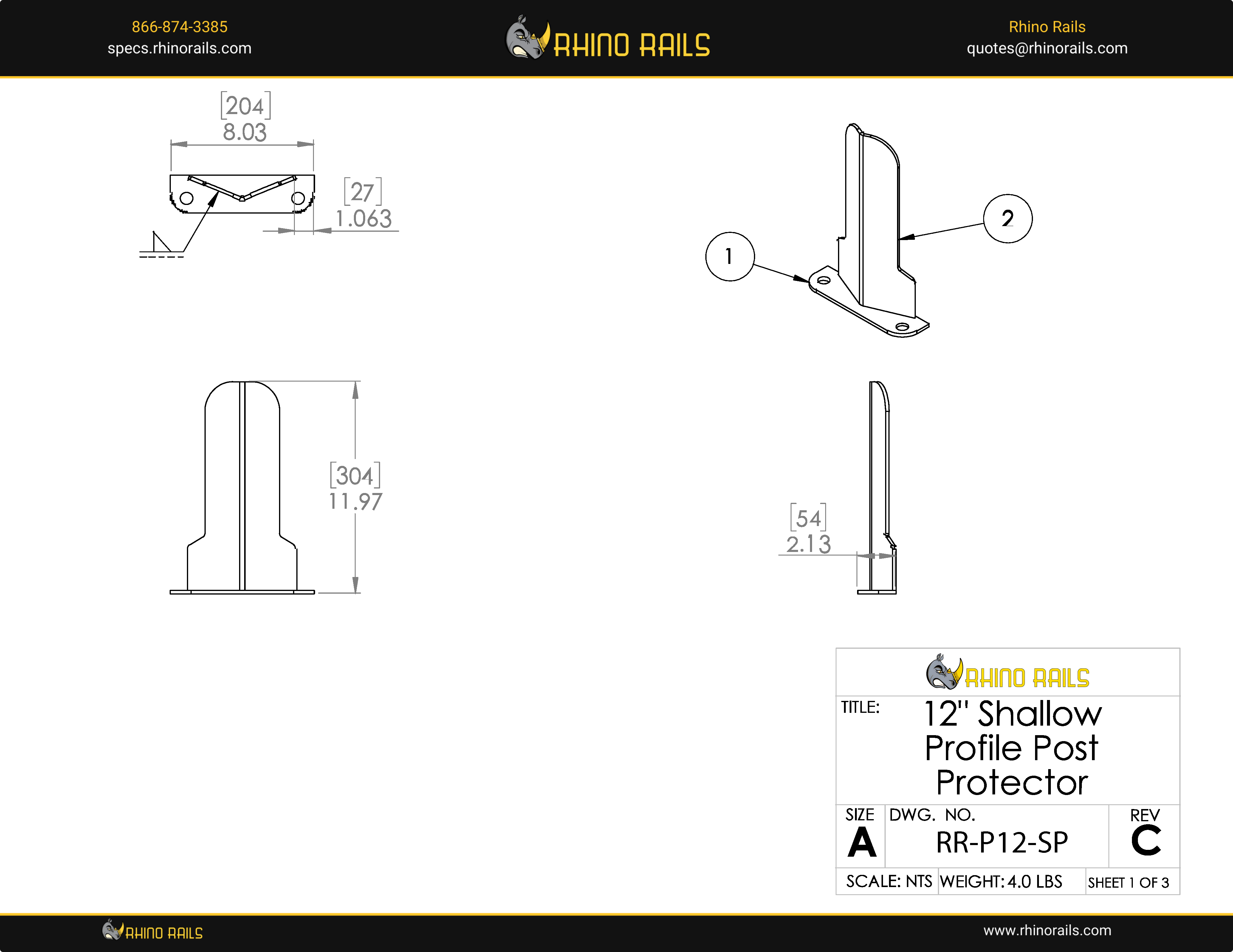 Shallow Profile Post Protectors: Specs & Installation Guide