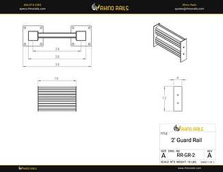 Guard Rail Product Specs — Rhino Rails